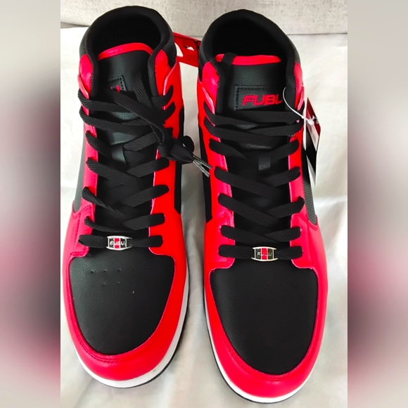 FUBU | Shoes | Fubu Red And Black Mens Heritage Hightop Athletic ...
